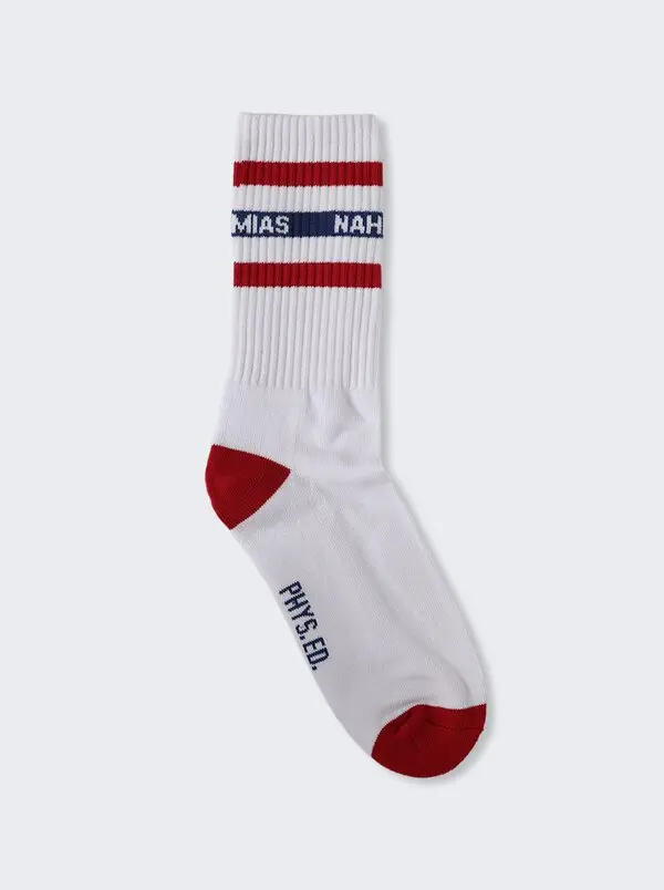 NAHMIAS Striped Crew Socks