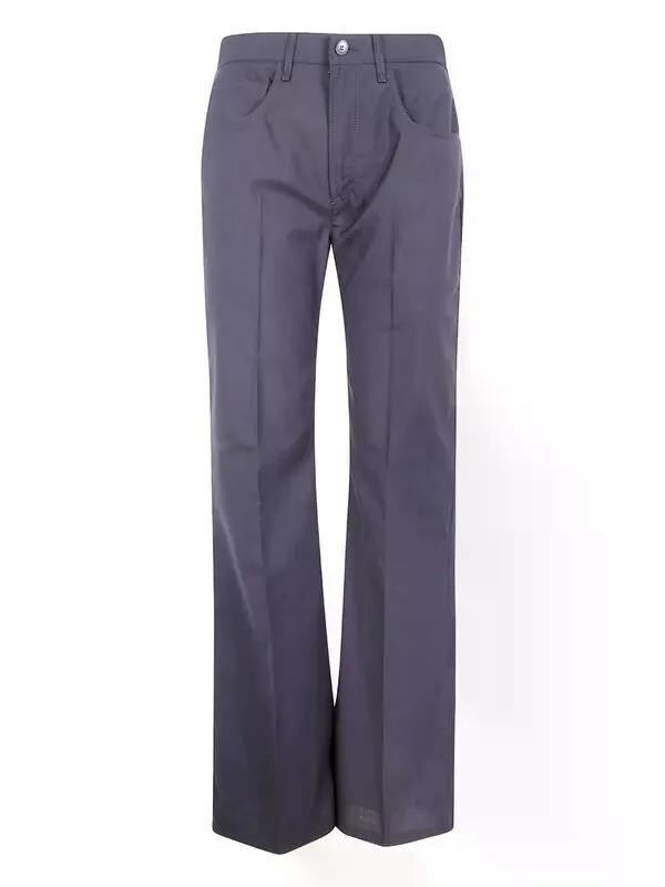 Seventy Flared Wool Trousers - Grey