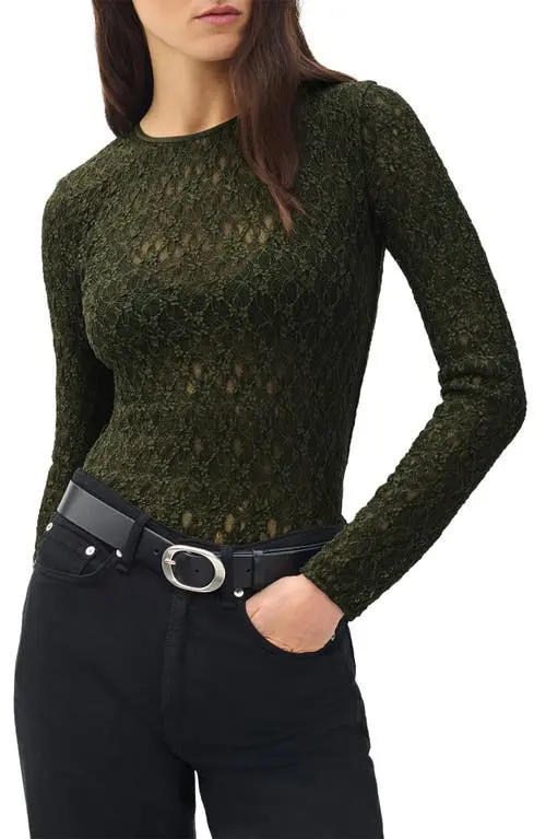 Rag & Bone Ellie Lace Top - Army