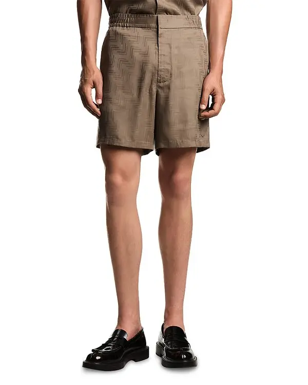 Emporio Armani Zig Zag Jacquard Motif Bermuda Shorts - Solid Medium