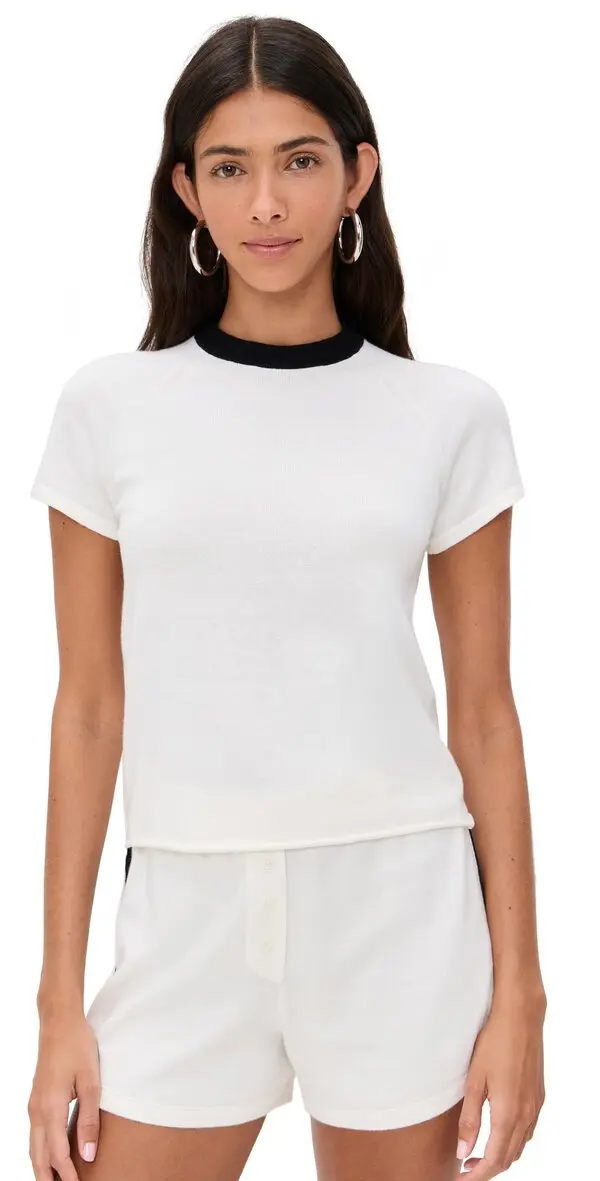 LE BOP Ringer Tee - White