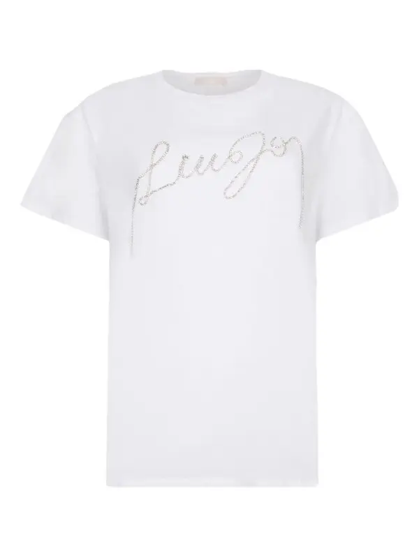 LIU JO BLUE DENIM Logo T-shirt