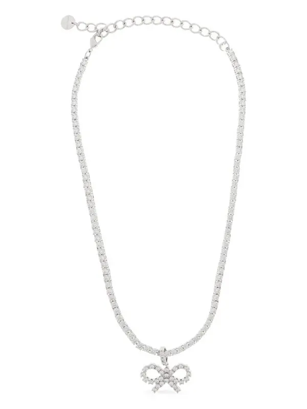 SELF-PORTRAIT Bijoux Silver Bow Charm Pendant - Argento