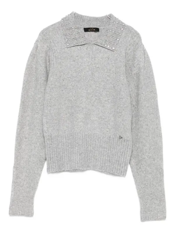 Twin-set Sweater With Crystal Embellishments