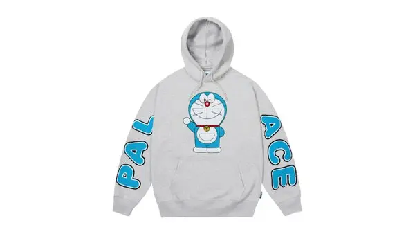 PALACE Doraemon Hood - Grey Marl