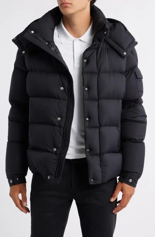 Moncler Maya 70 Hooded Quilted Down Jacket - Black