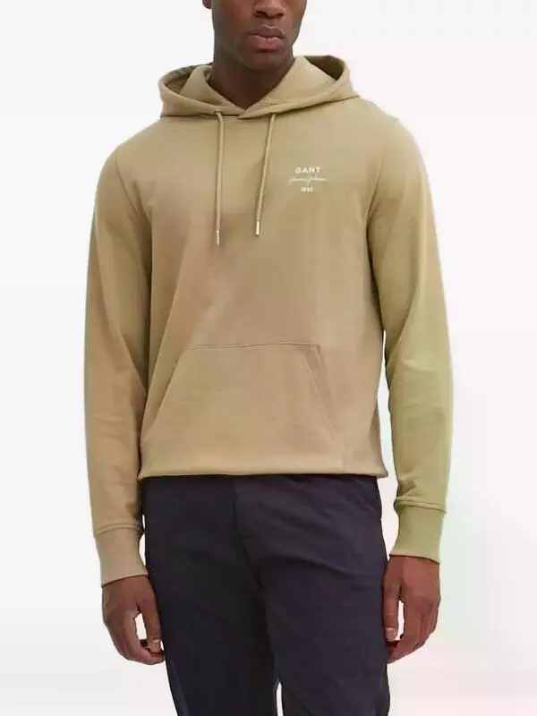 Gant Logo-embroidered Hoodie