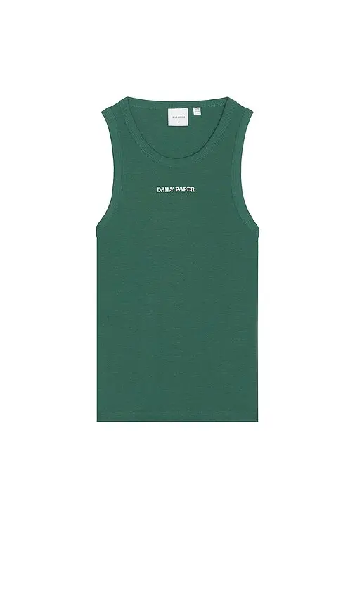 DAILY PAPER Rib Tank Top In Green