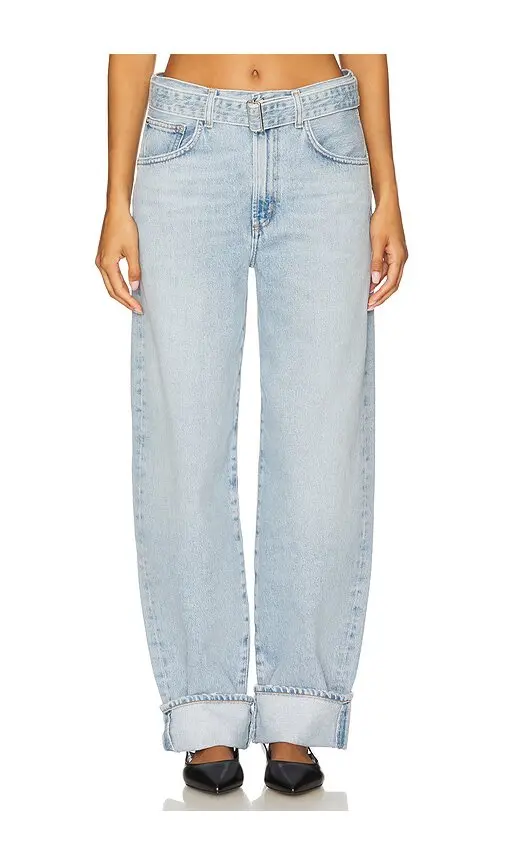 AGOLDE Cuffed Taper Jeans