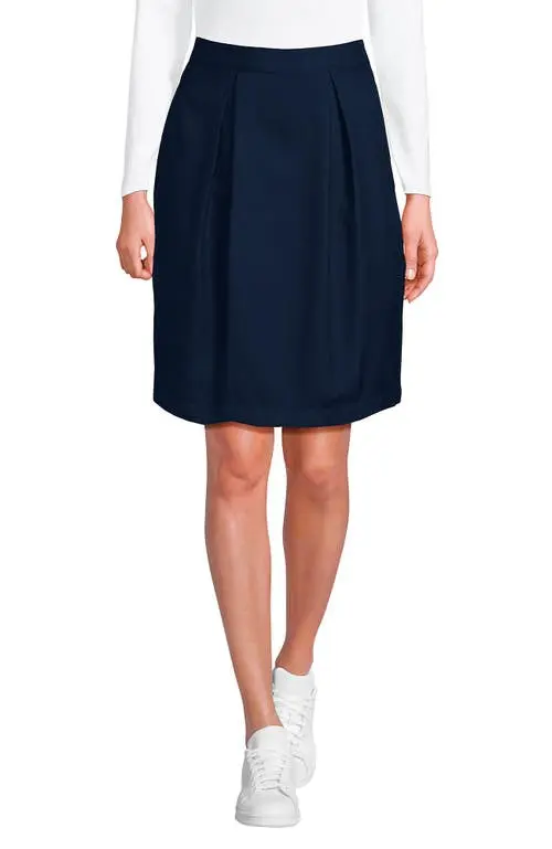 LANDS' END Pleated Skort - Academic Classic Navy