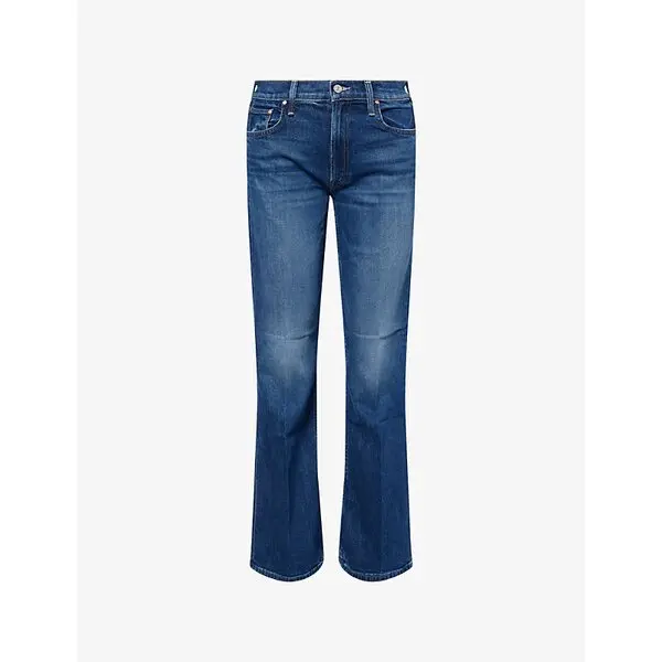 MOTHER The Bookie Sneak Flared Denim Jeans