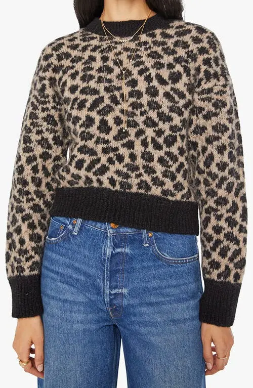 MOTHER The Itsy Crop Sweater - Spotted At The Front Row