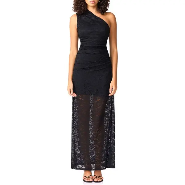 ELLIATT Armelle Lace One-shoulder Gown