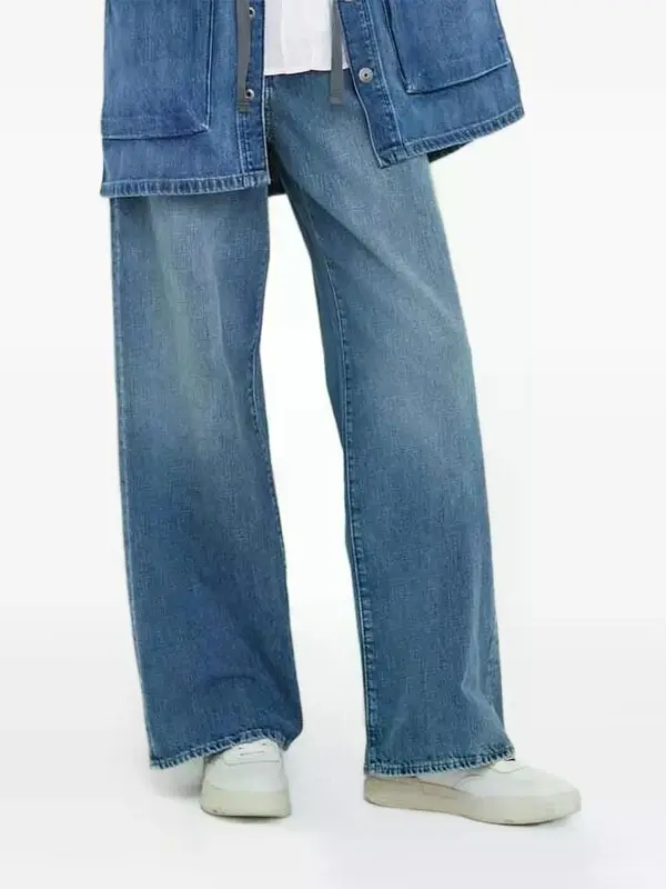 G-star Raw Button-fastening Wide Leg Denim Jeans