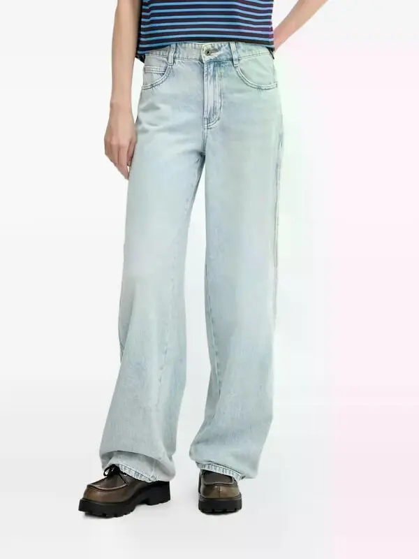 Miss Sixty Sequin-embellished Side-slit Jeans