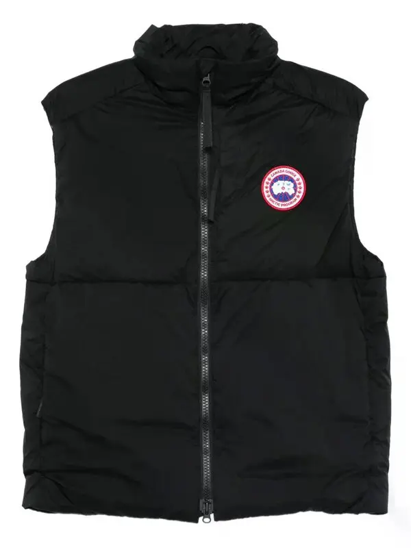 Canada Goose Lodge Logo-patch Quilted Gilet - Black