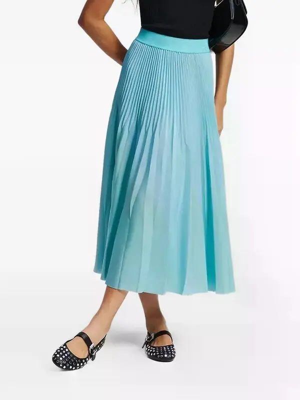 Karl Lagerfeld Pleated Midi Skirt
