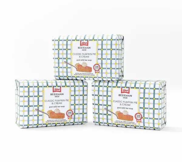 BEEKMAN 1802 X Libby's Classic Pumpkin Pie 9oz Bar Soap Trio