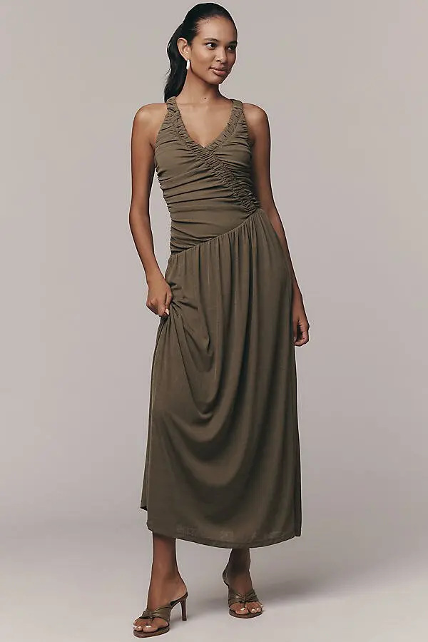 SOVERE / Ruan Sleeveless V-neck Midi Dress