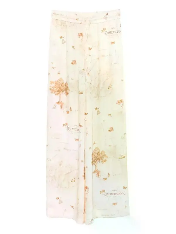 Zimmermann Drawstring Straight-leg Trousers