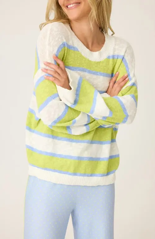 PJ Salvage Cotton Slub Striped Sweater