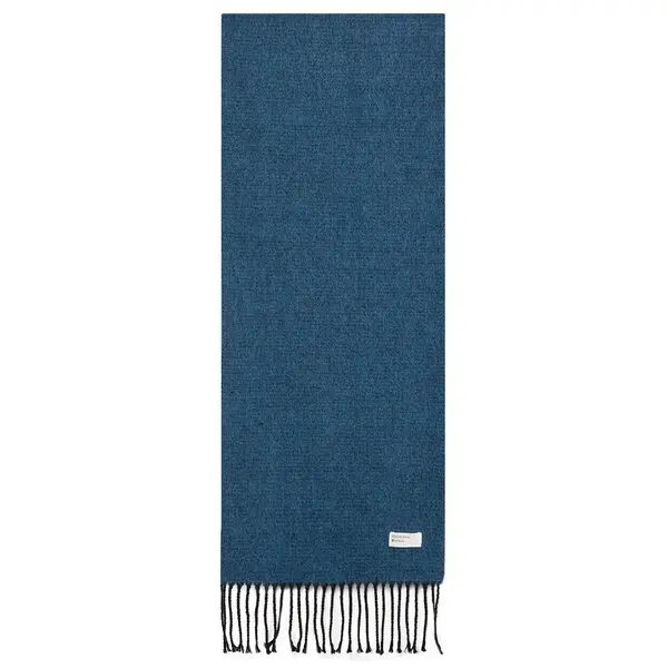 Universal Works Double Sided Scarf - Light Blue/brown