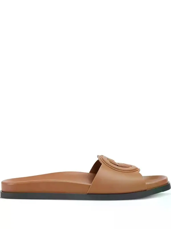 Gucci Interlocking G Leather Sandals
