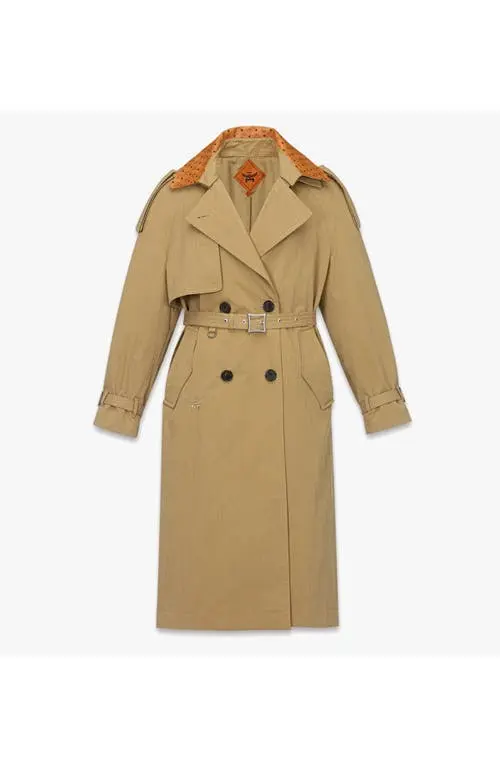 Mcm Oversized Cotton-nylon Trench Coat