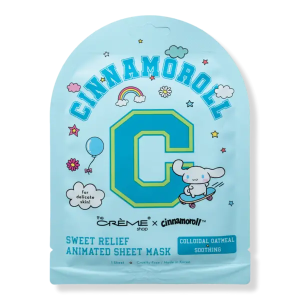 THE CREME SHOP Cinnamoroll Sweet Relief Animated Sheet Mask