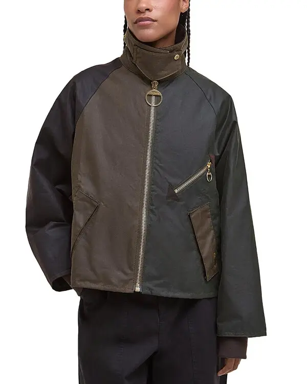 Barbour Arlene Waxed Jacket - Beech/ancient Tartan