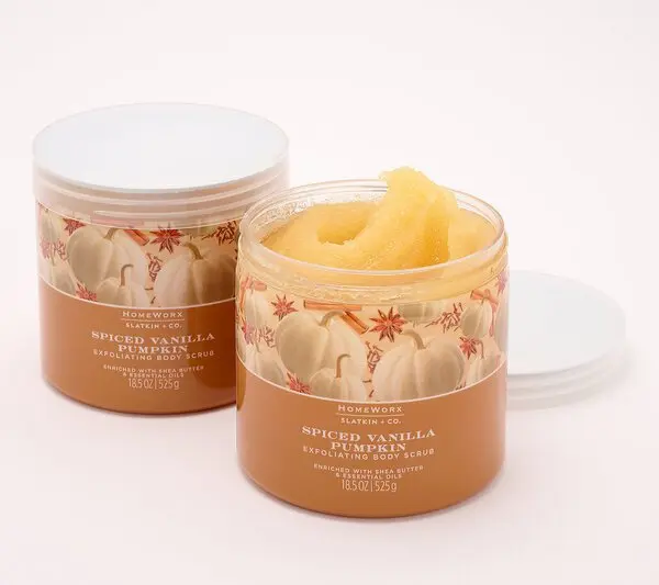 HOMEWORX BY SLATKIN + CO. S/2 19oz Body Scrub Spice Van