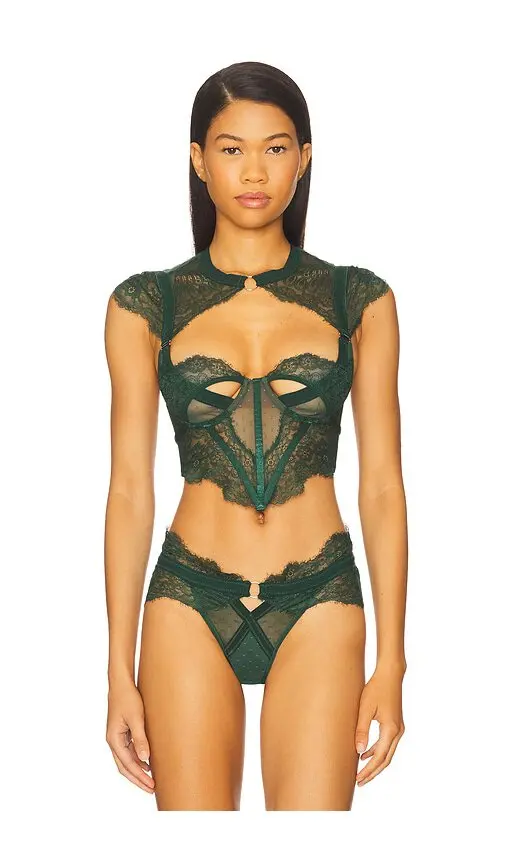 THISTLE AND SPIRE Minna Bodice - Emerald