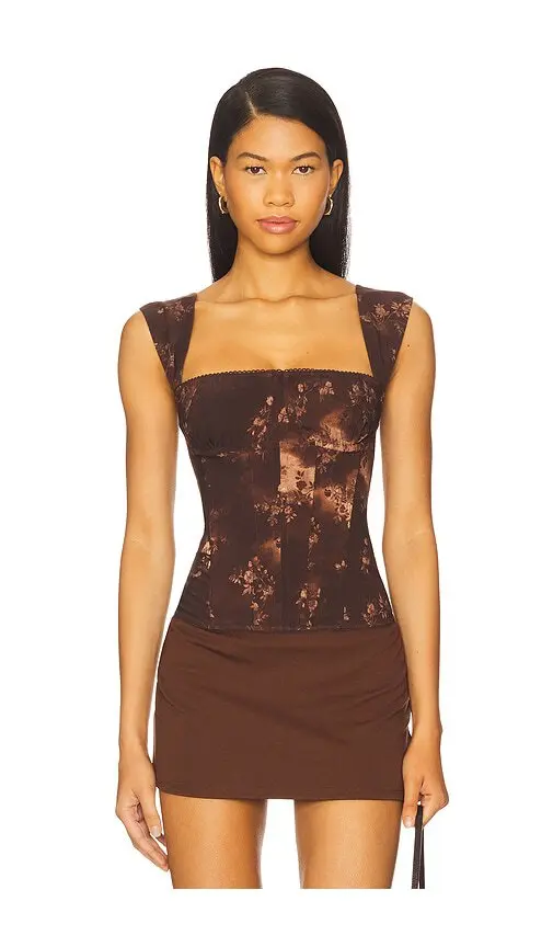WeWoreWhat X Ruched Cup Corset