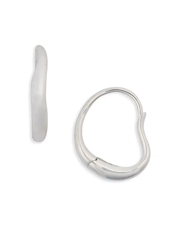 NINA GORDON Ventee Hoop Earrings - Silver