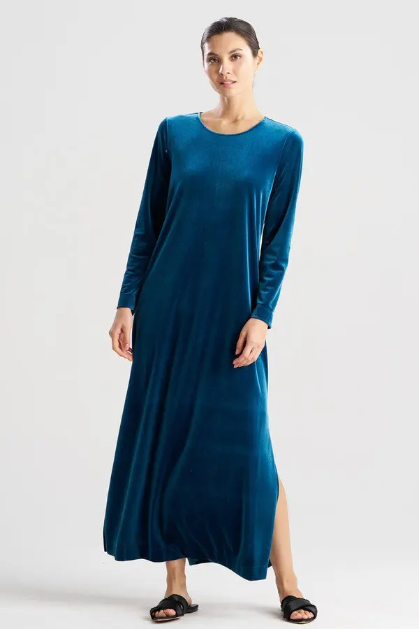 Natori Natalie Velvet Lounger - Teal