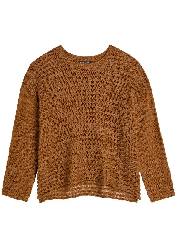 Eileen Fisher Open-knit Cotton Jumper