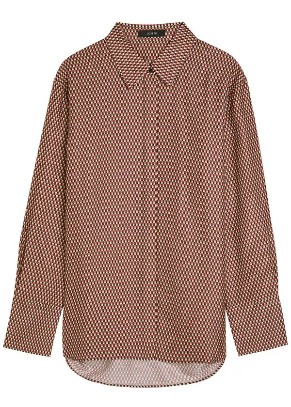 JOSEPH Checked Woven Shirt - Red