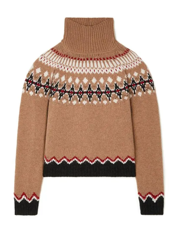 Alanui Turtleneck - Camel/multicolor