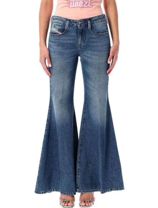 Diesel Low-rise Flared Jeans