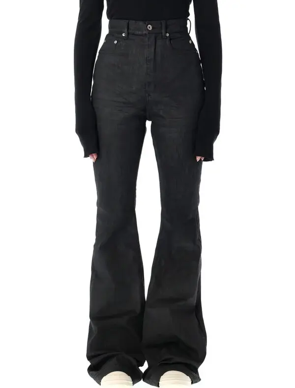 Rick Owens Bolan Bootcut Waxed Jeans