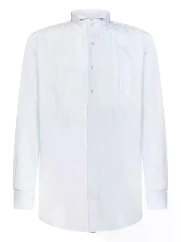 LARDINI Pleated-front Shirt