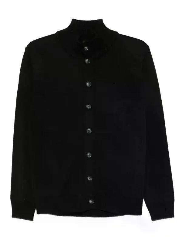 CENERE GB Stand-collar Button Cardigan