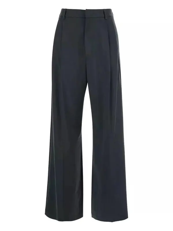 TELA Pleated Wide-leg Trousers - Grey