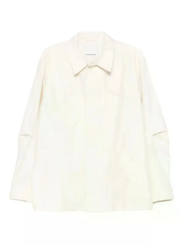 You Must Create Split-cuff Shirt Jacket