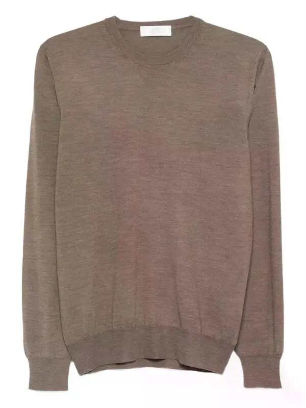 MAURO OTTAVIANI Crew-neck Wool Sweater - Brown