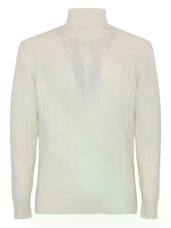 KANGRA Cable-knit Turtleneck Sweater