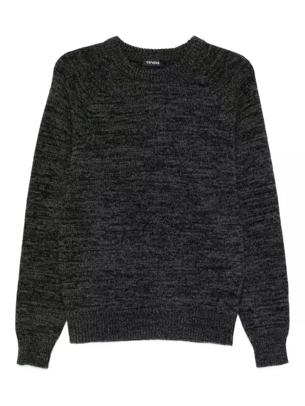 CENERE GB Raglan-sleeve Wool-blend Sweater - Grey