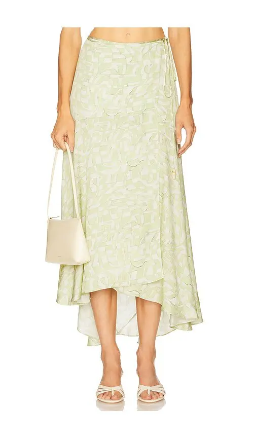 Alexis Alzena Wrap Skirt - Pistachio Mirage