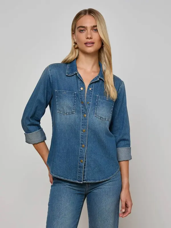 L'Agence Isla Denim Shirt - Fresno