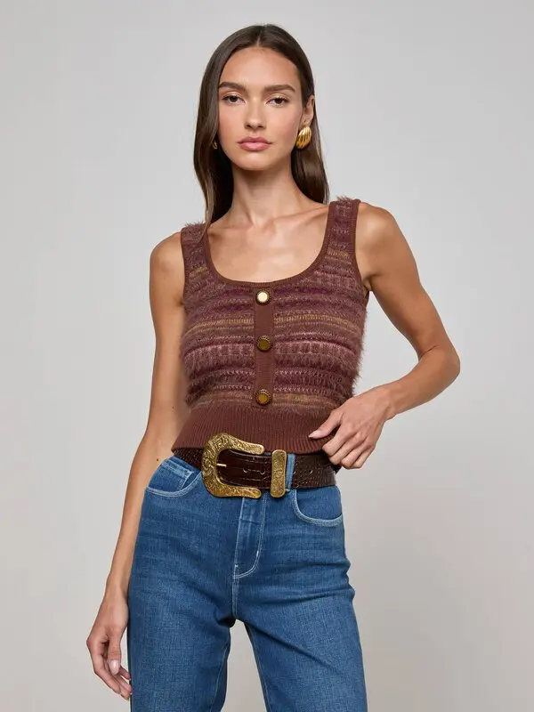 L'Agence Galene Knit Tank Top